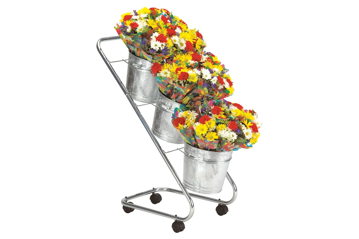 Mobile Grower Shipper Bucket Display - Site